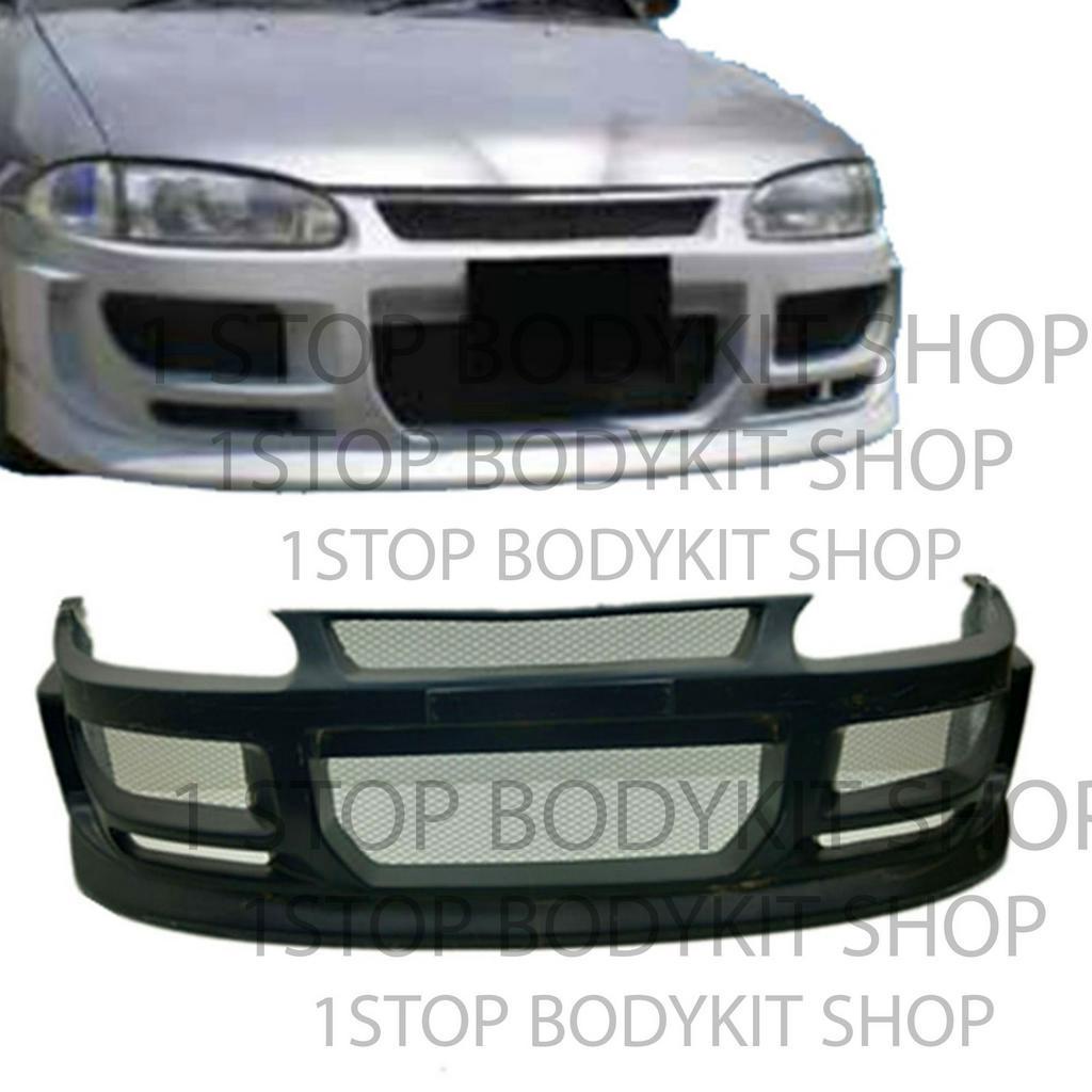 PROTON WIRA /SATRIA FRONT BUMPER (CHARGE SPEED)(FIBERGLASS) SKIRT LIP ...