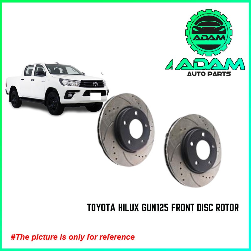 TOYOTA HILUX GUN125 FRONT DISC ROTOR RACING PERFORMANCE SPORT (1PAIR ...