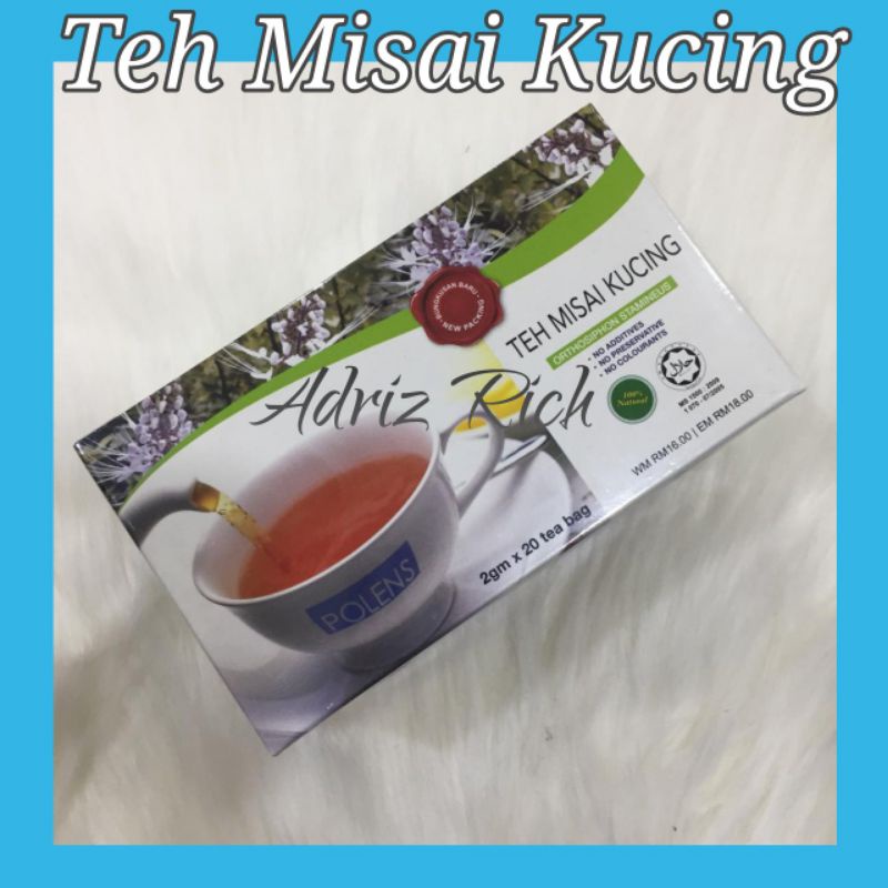 POLEN TEH MISAI KUCING /Tea misai kucing polens 2gm x 20 bags original ...