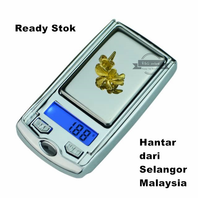 Penimbang digital 200 × 0.01 Mini Digital Jewellery Pocket Scale ...