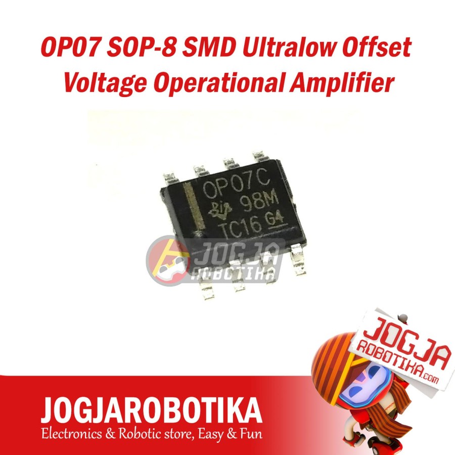 OP07 SOP-8 SMD Ultralow Offset Voltage Operational Amplifier | Shopee ...