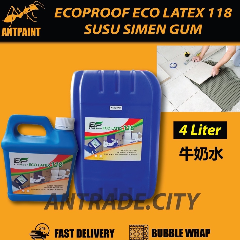 4Litre Susu Simen Gum / Eco Latex 118 / Obaproof Latex 688 / SUSU TILE ...