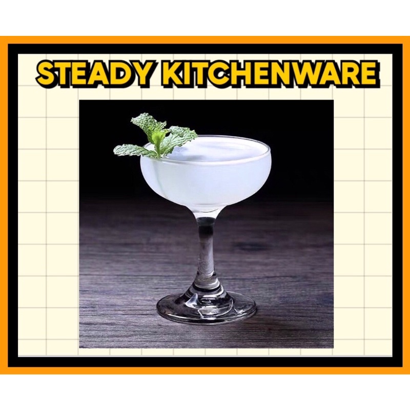 (6pcs)130ML/JR1005 Bowl Shape Saucer Champagne Glass Cocktail Glass ...