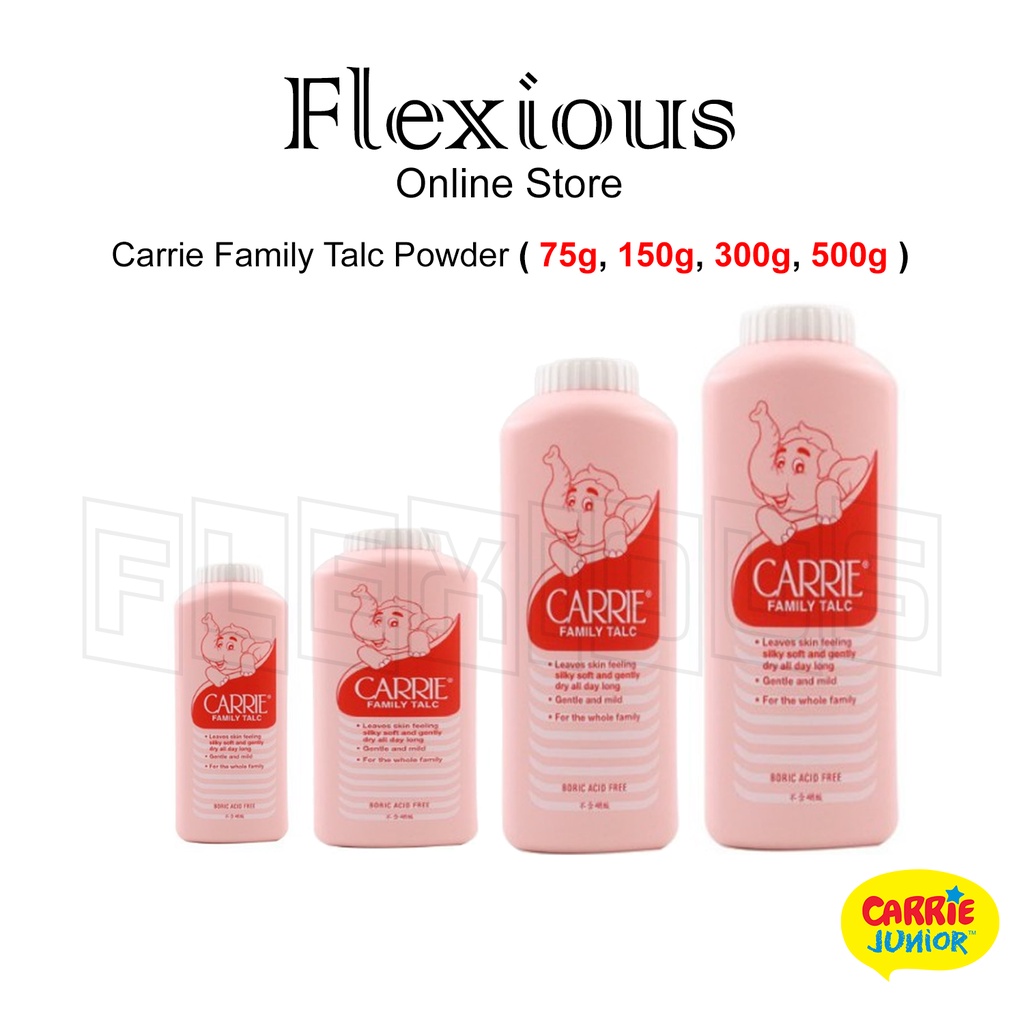 CARRIE FAMILY Unza Talc Powder ( 75g, 150g, 300g, 500g ) | Shopee Malaysia