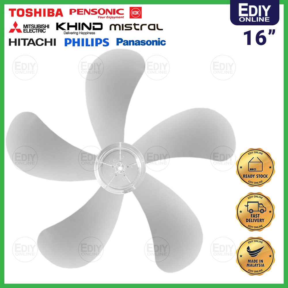 【NEW】 UNIVERSAL MULTI 5 BLADES 【 TURBO FAN BLADE 16'' 】 Replacement ...