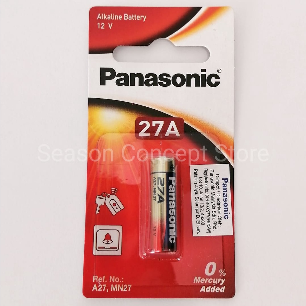 Panasonic 27A / LR-V27A / A27 / MN27 / Alkaline Battery 12v | Shopee Malaysia