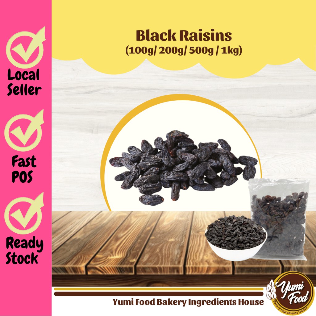 [READY STOCK] Premium Black Raisins USA / KISMIS HITAM / Baking Need ...
