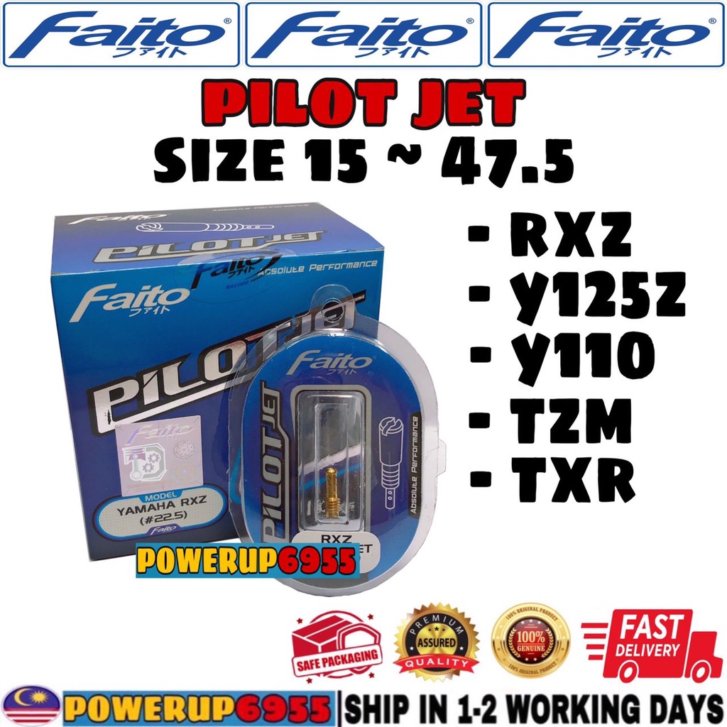 RXZ Y125 Z ZR TZM TXR Y100 Y110 RG RGV TS125 FAITO PILOT JET CARBURETOR ...