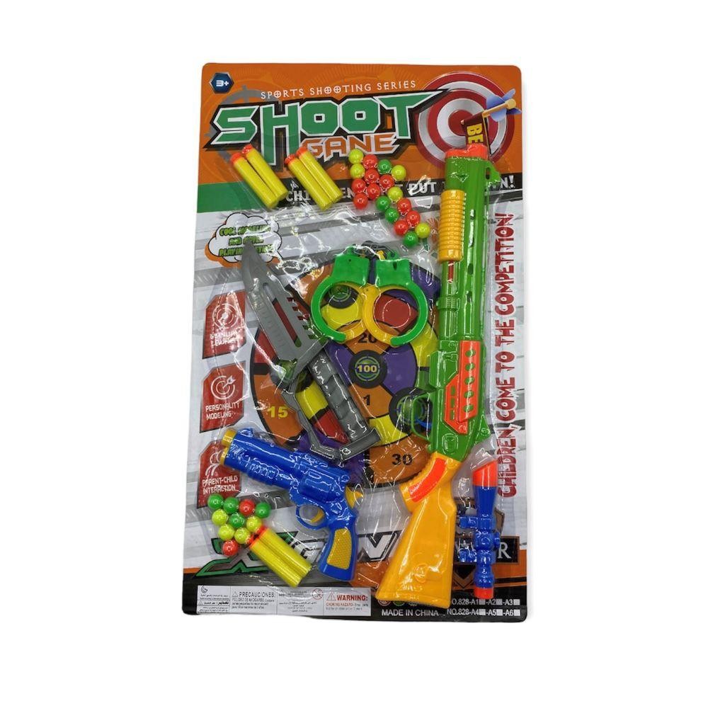 [LOCAL READY STOCKS] Kids Shooting Playset Shooting Game Play Blaster ...