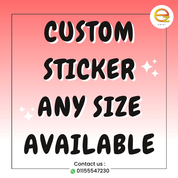 Custom sticker label printing *Any size available* | Shopee Malaysia