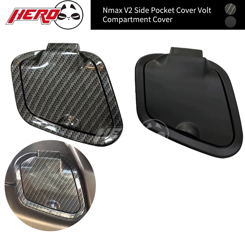 Side Pocket Nmax V2 Volt Compartment Cover CARBON MATTE.BLACK | Shopee ...
