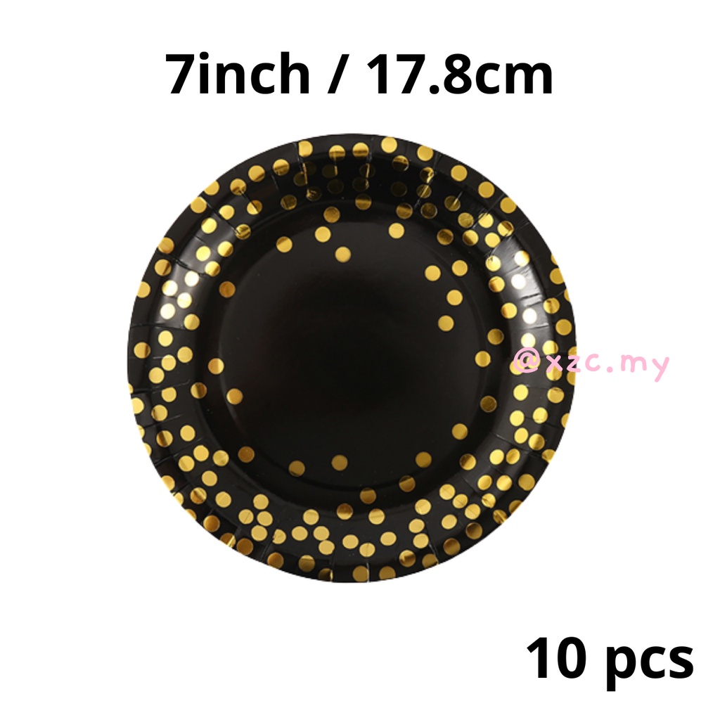 Plain/ Birthday Paper Plate Spoon Fork Cup Disposable Tableware Set ...