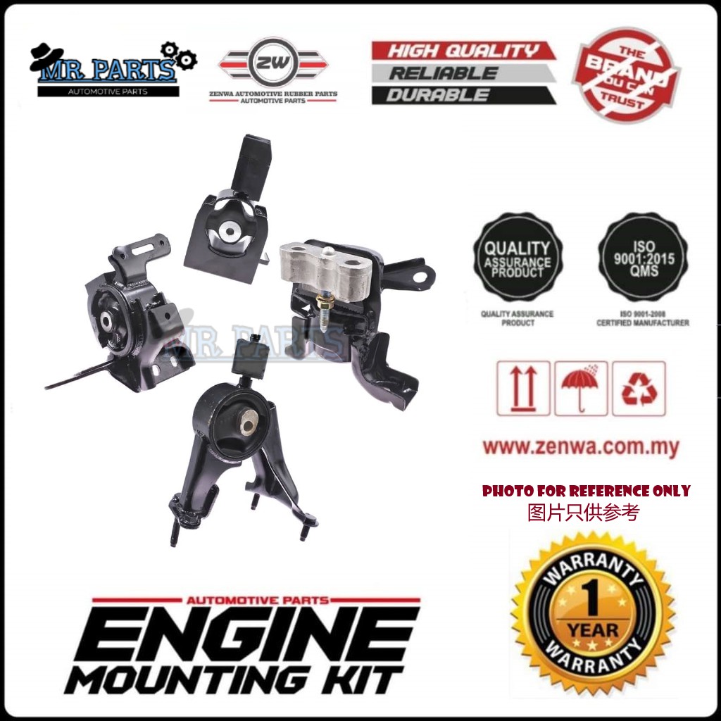 TOYOTA WISH ZGE20 1.8 (2010Y) ENGINE MOUNTING KIT SET (ZW) | Shopee ...