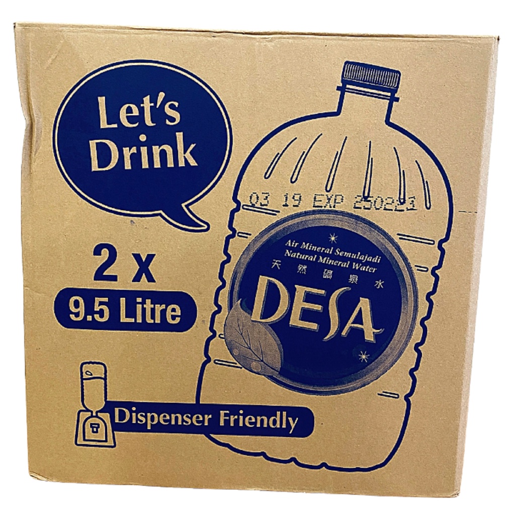 9.5L x 2 Desa Natural Mineral Water | Shopee Malaysia