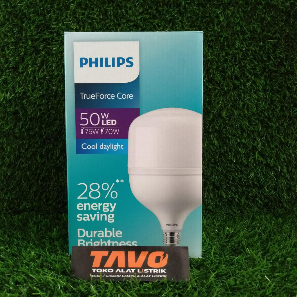 PUTIH Led Bulb Lamp 50W 50 Watt 50 W 50watt White Trueforce Capsule Tforce Core Philips | Shopee ...