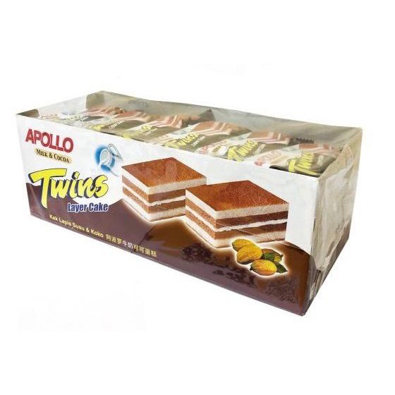 Apollo Twins Layer Cake 24's x 18g | Shopee Malaysia