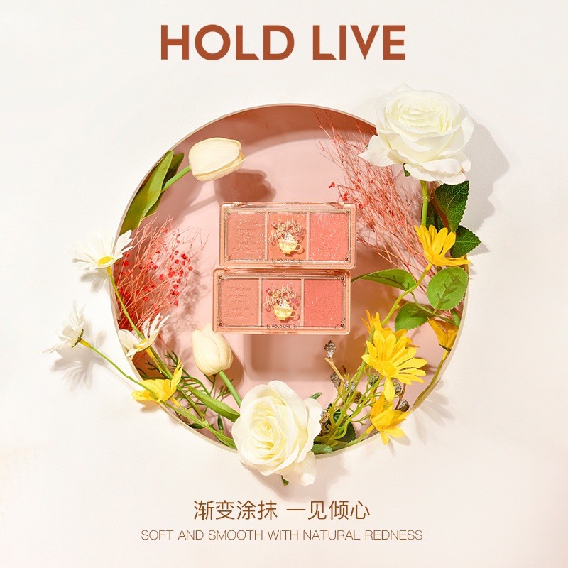 Hold Live Blush Secret Garden Blush🔥三色腮红眼影 | Shopee Malaysia