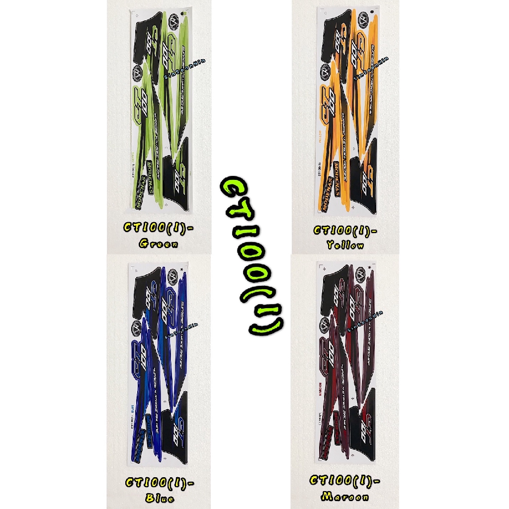 Modenas CT100 (1) Body Sticker / Stripe #ct 100 | Shopee Malaysia