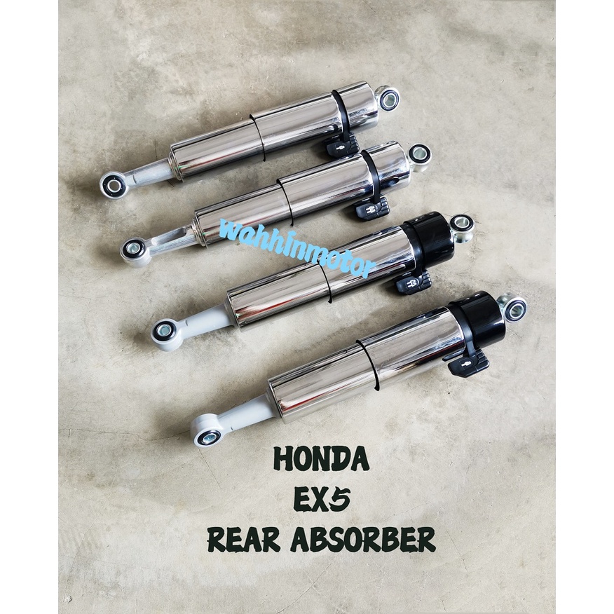 HONDA EX5 HIGH POWER DREAM REAR ABSORBER SHOCK SUSPENSION CHROME BLACK ...