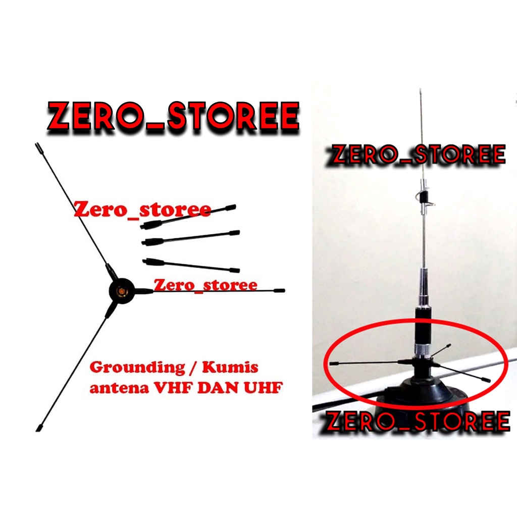 Ground PLANE ht Antenna ht radio distance enhancer ht rig mustache ...