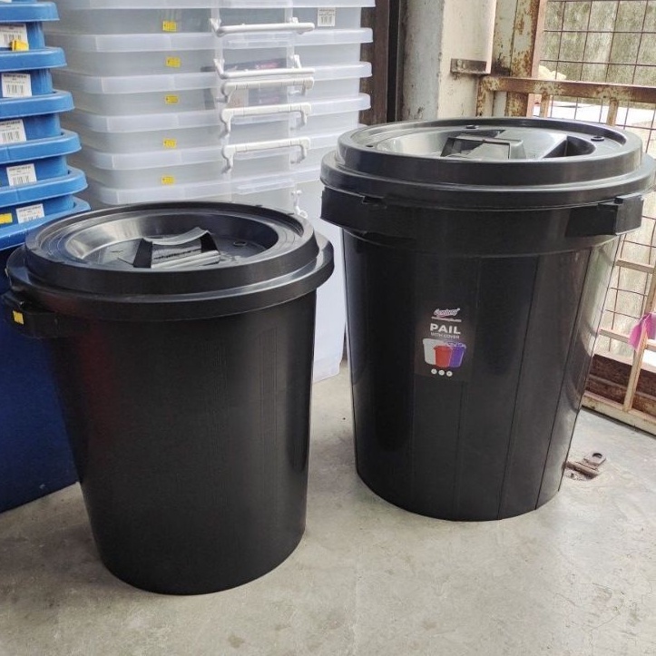 Tong 4g 5g 6g 12g/Plastic Pail With Cover/Tempayan Besar/Tong beras ...