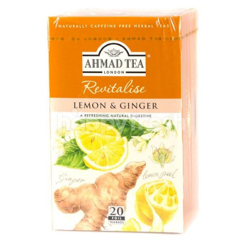AHMAD TEA LEMON & GINGER 20 SACHETS | Shopee Malaysia