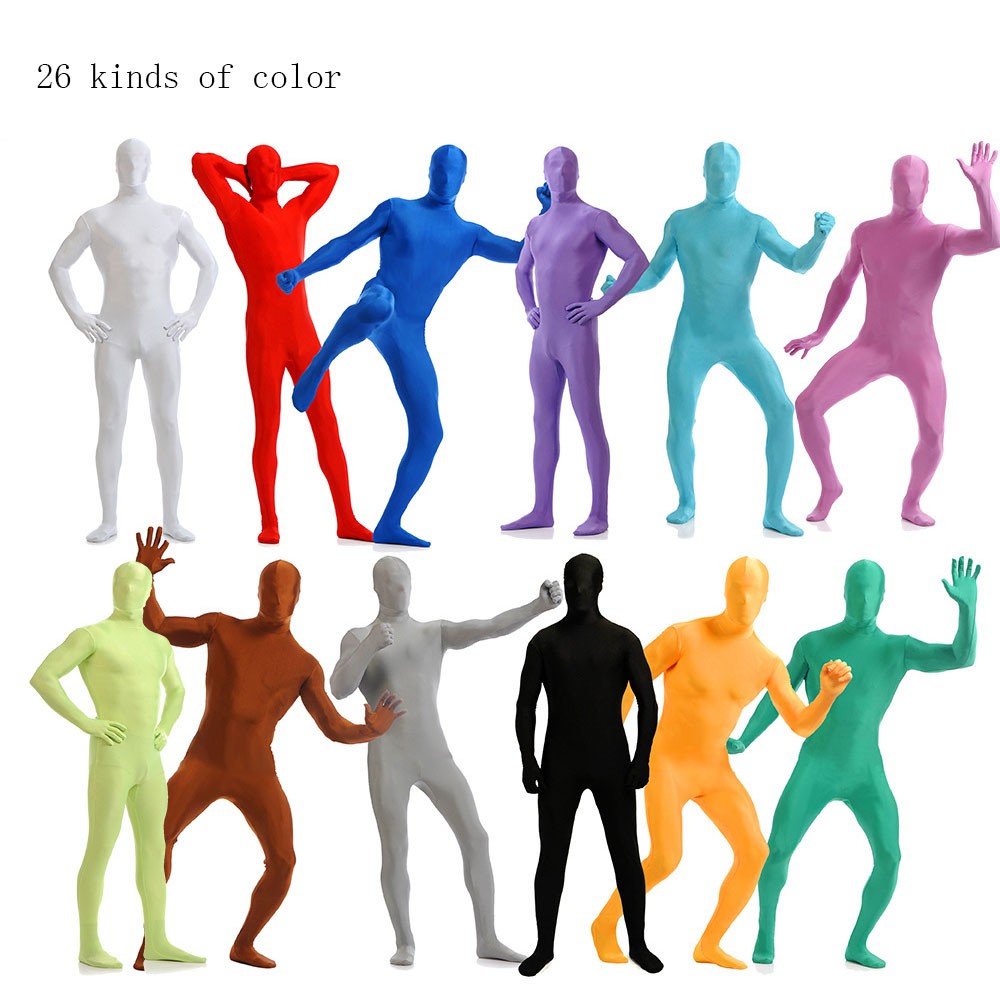 Adult Lycra Full Body Zentai Suit Custome for Halloween men Second Skin ...