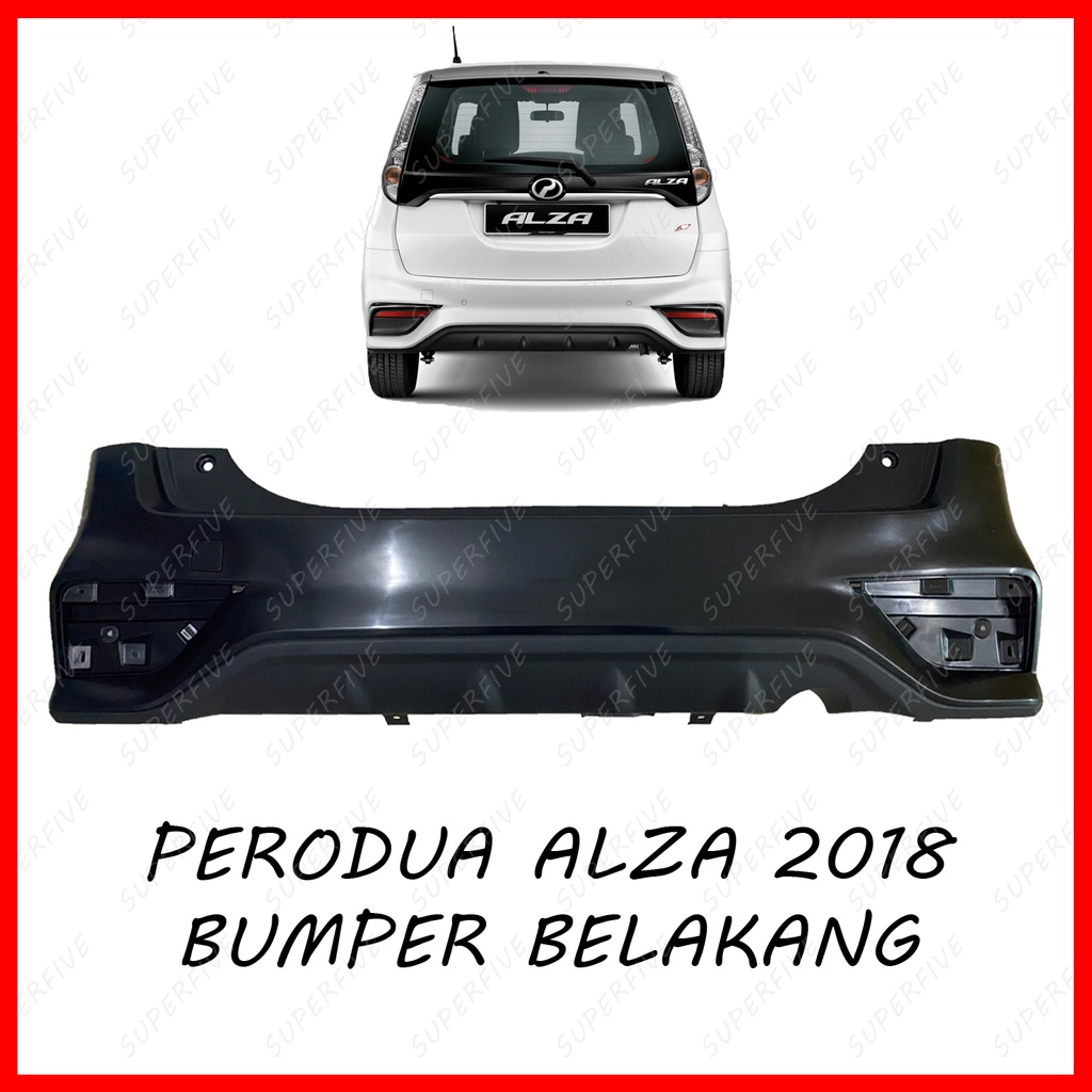 PERODUA ALZA D53L 2018 REAR BUMPER / BUMPER BELAKANG | Shopee Malaysia
