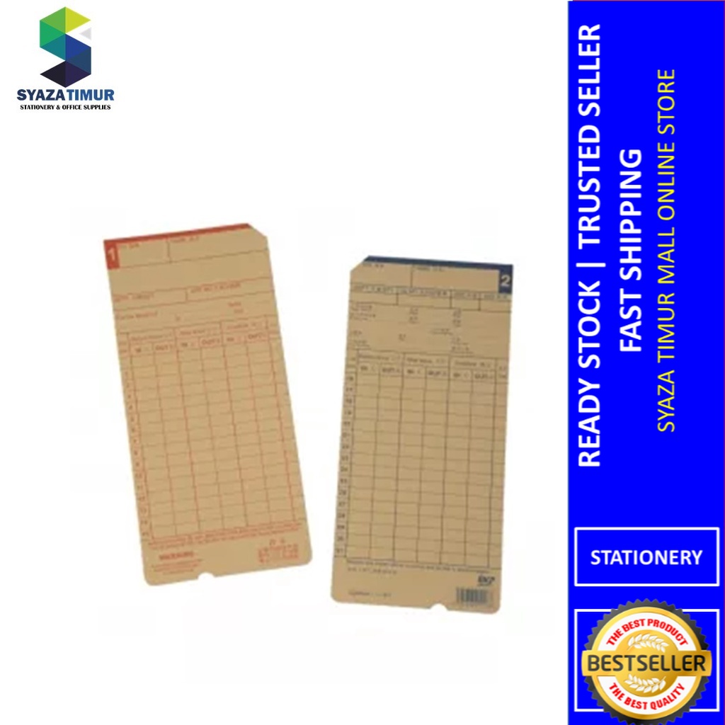 MKP Punch Card 1133 (100s/Pack) / Kad Perakam Waktu / Attendances Time ...