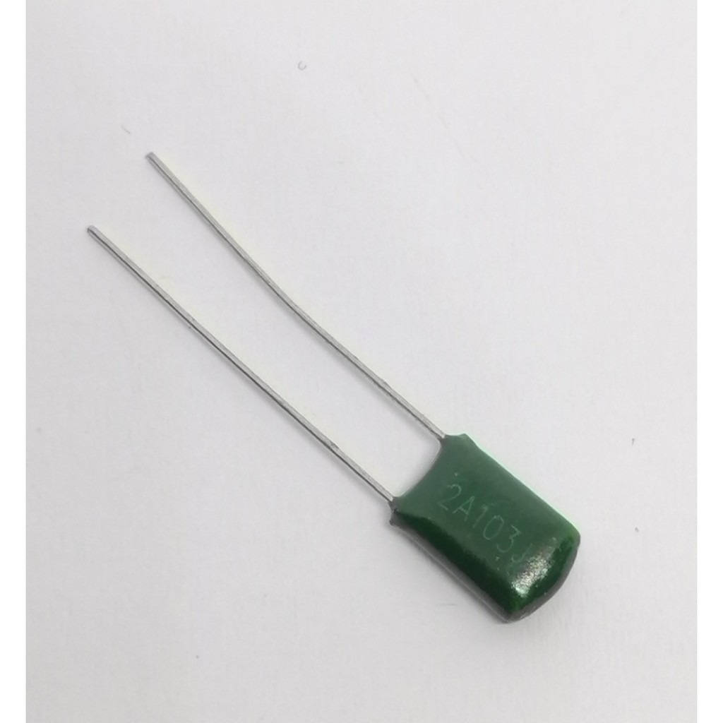 5 PCS 2A103J 0.01UF 10NF 100V, Mylar Polyester Film Capacitor | Shopee ...