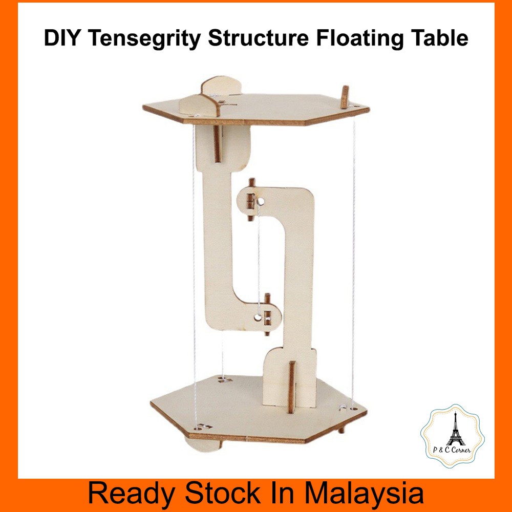 DIY Wooden Anti-Gravity Tensegrity Structure Floating Table Model STEM ...