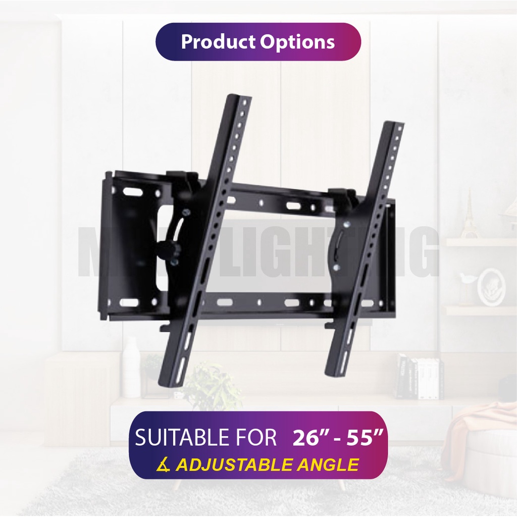 Universal TV Bracket Set LED LCD Plasma Wall Mounted Adjustable Fix ...