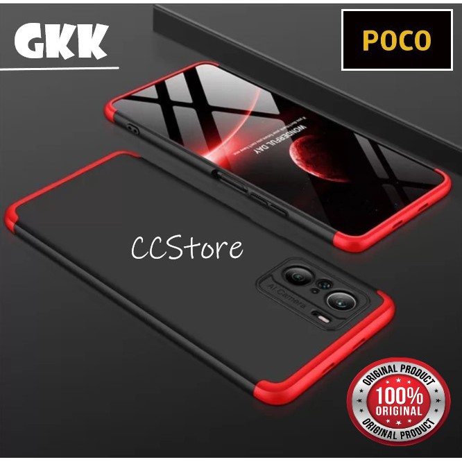 GKK POCO F3 / M3 3 Segment 360 Degree Full Protection Hard Cover Casing ...