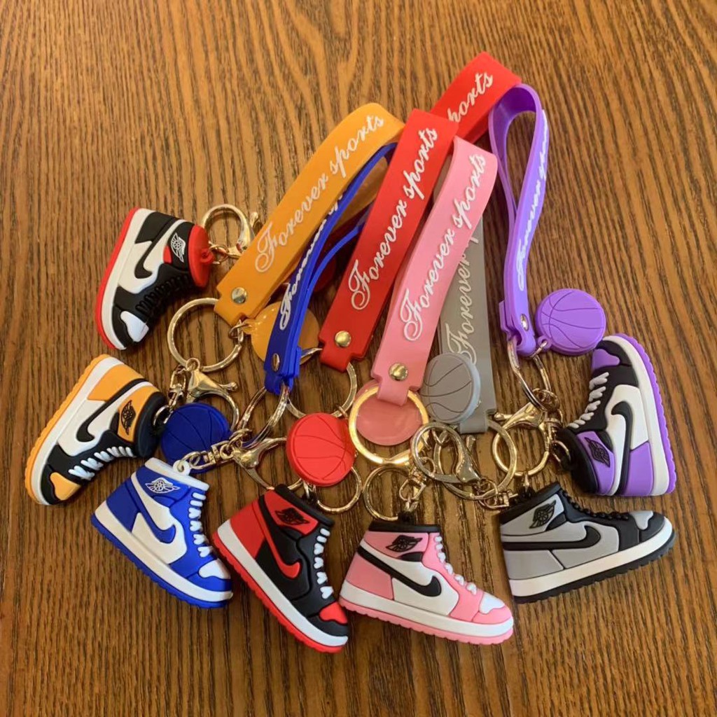 Creative Air Jordan AJ Sneakers Keychain Trend Pendant Car Keychain ...