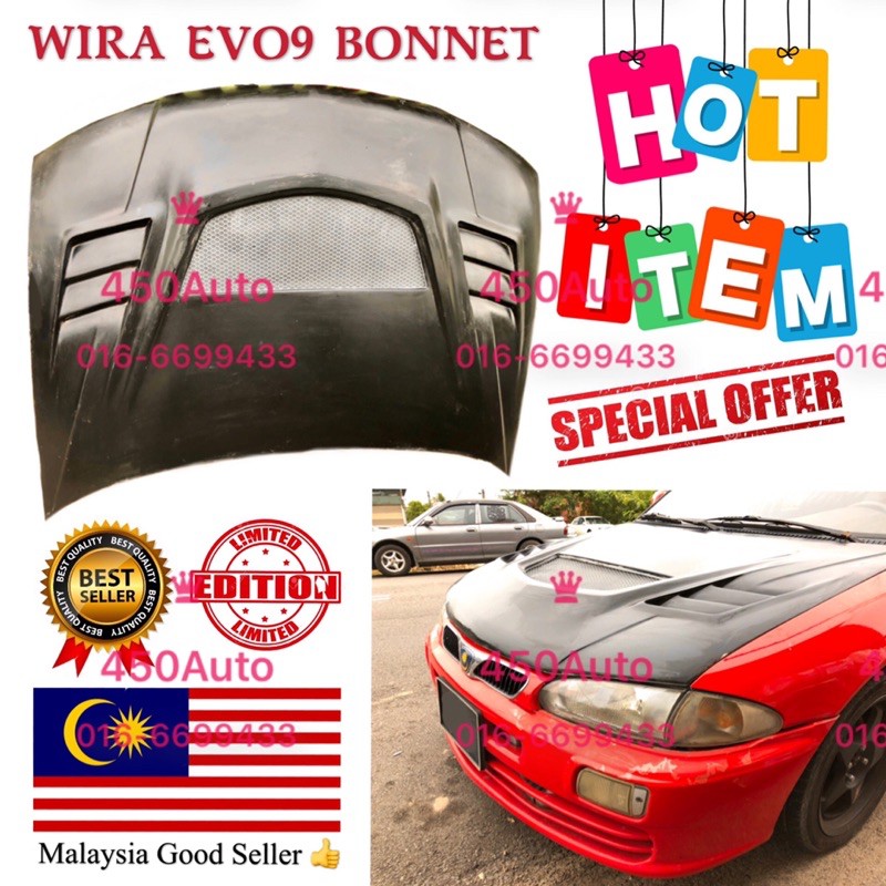 WIRA EVO 9 FRONT BONET EVO9 LL8358 // SATRIA PUTRA ARENA EVO3 EVO7 ...