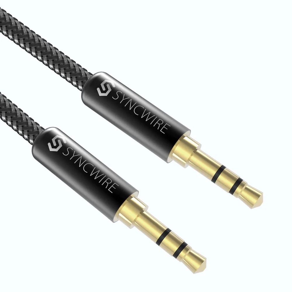 [5-Year Warranty] Syncwire 3.5mm Aux Audio Nylon Braided Cable (1m / 2m) | Shopee Malaysia