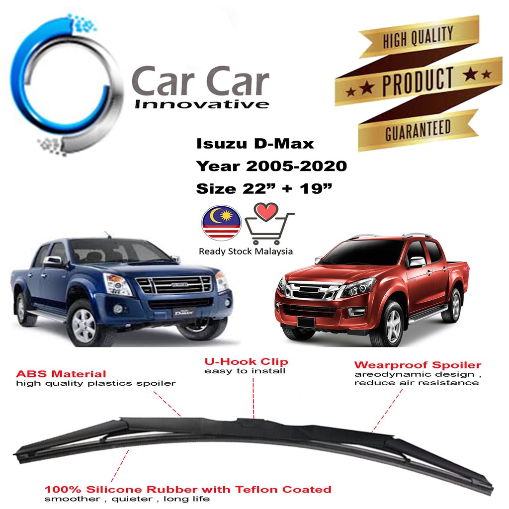 Isuzu D-Max Wiper 2005-2020 Silicone Car Wiper Blades, Car Windshield ...
