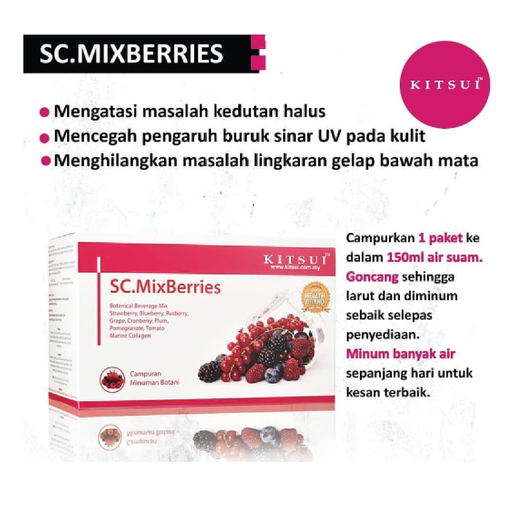 KITSUI Stemcell Mixberries 15g x 15s | Shopee Malaysia