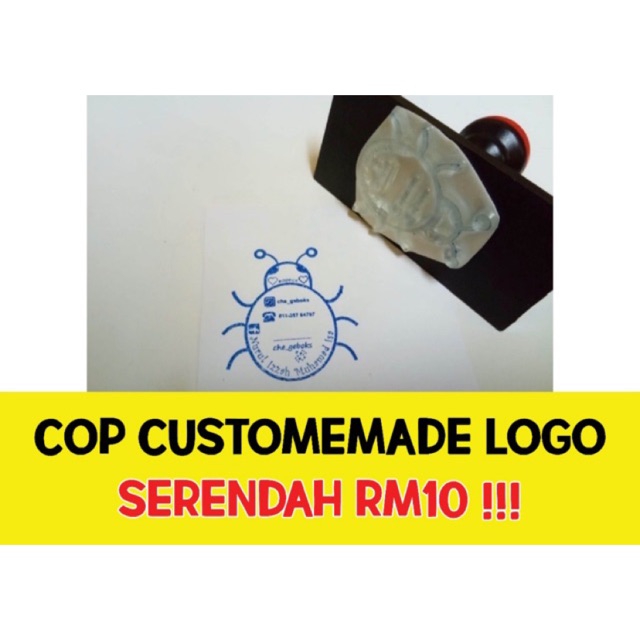 🔥COP/RUBBER STAMP CUSTOMADE LOGO MURAH SERENDAH RM10🔥 | Shopee Malaysia
