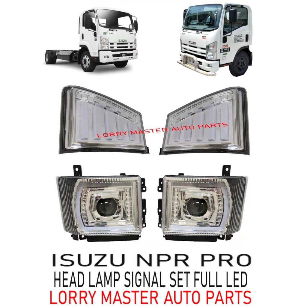 J111S04 24V FULL LED HEAD LAMP SIGNAL LAMP SET ISUZU NPR PRO | Shopee ...
