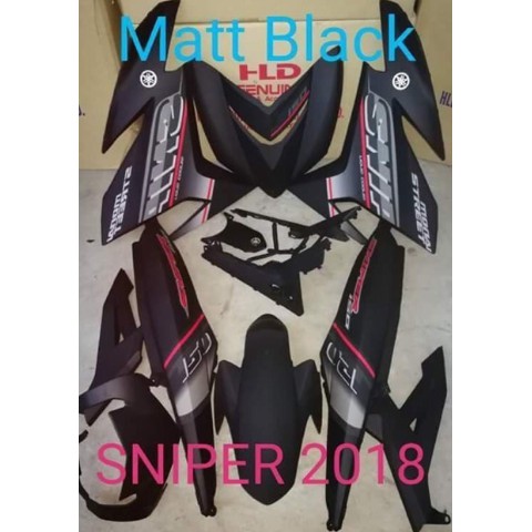 Y15ZR SNIPER 2018 HLD COVER SET MATT BLACK COVER SET(STICKER TANAM) | Shopee Malaysia