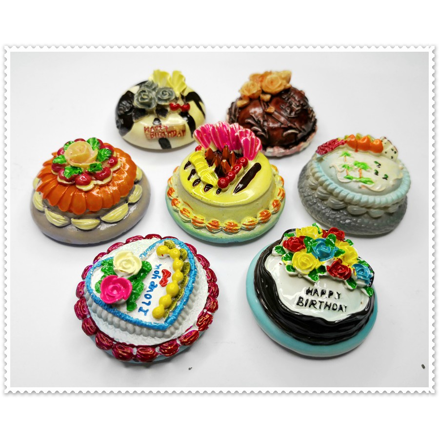 [BB1] Fridge Magnet - Cakes / Ice-Cream Fridge Magnet / Birthday Cakes ...
