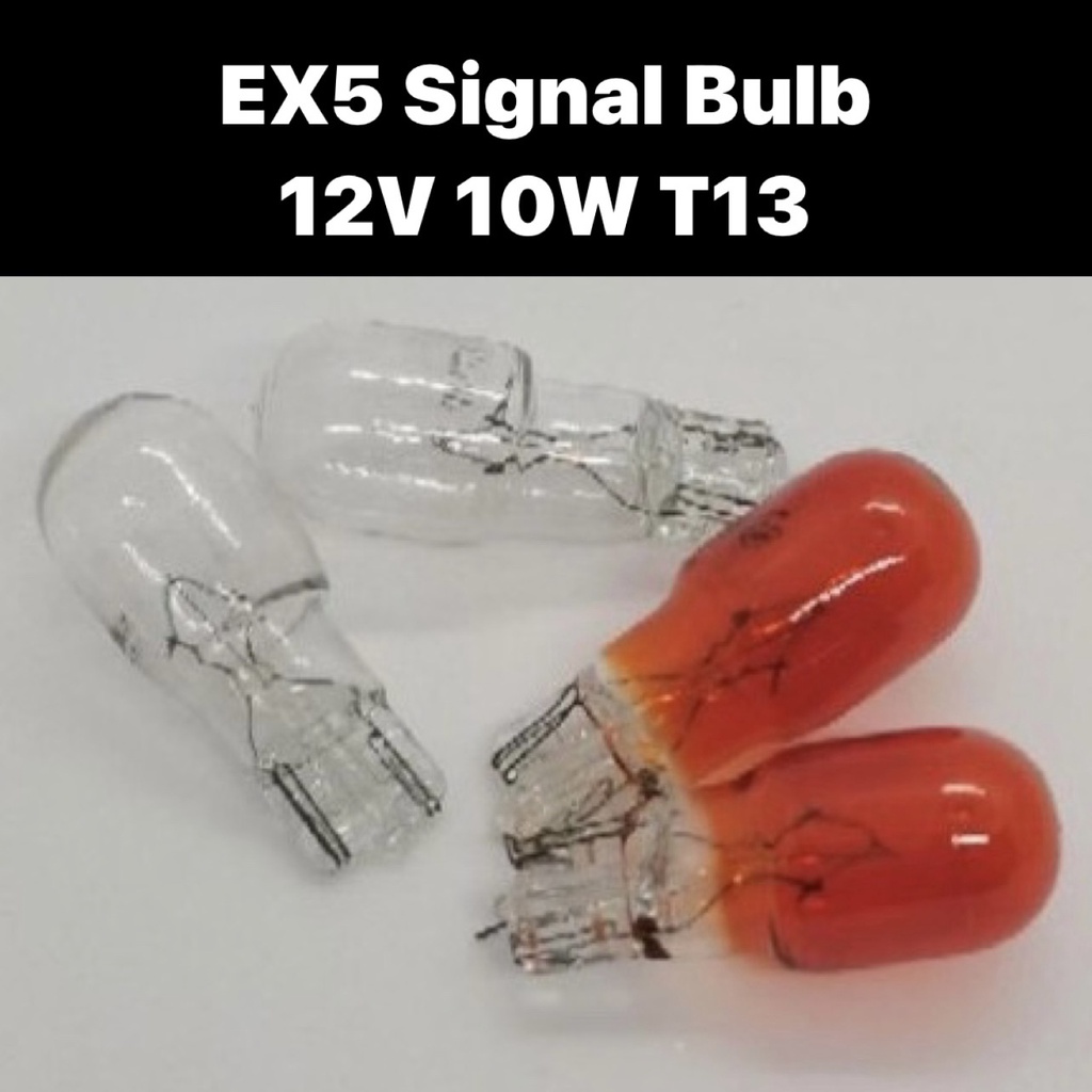 [ 1Pcs ] HONDA EX5 / RGV SIGNAL BULB 12V10W (T13) EX5 DREAM T13 ORANGE ...