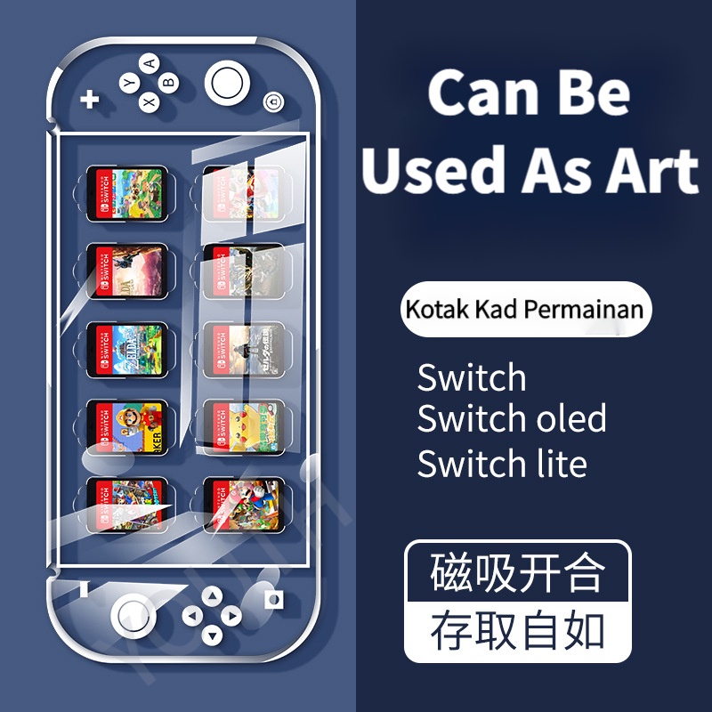 Switch card box ns game card storage box transparent magnetic switch ...