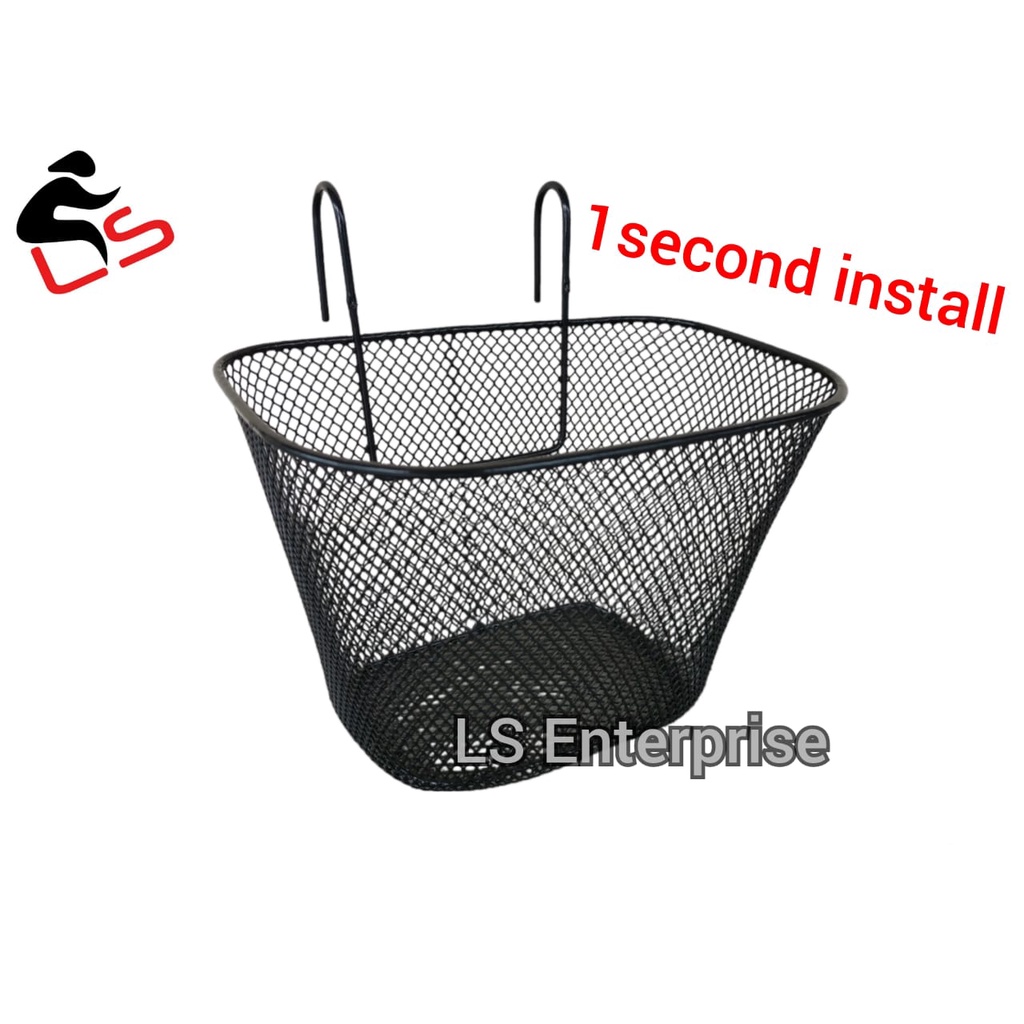 Bicycle Front Steel Hook Basket Hanging Multi-Purpose Small Kid Adult ...