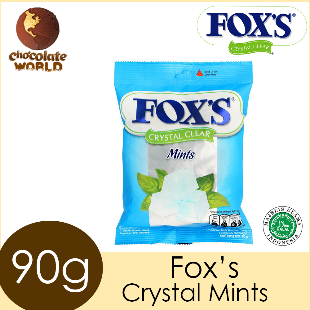 Fox's Crystal Clear Mints Candy 90g (Made in Indonesia) | Shopee Malaysia