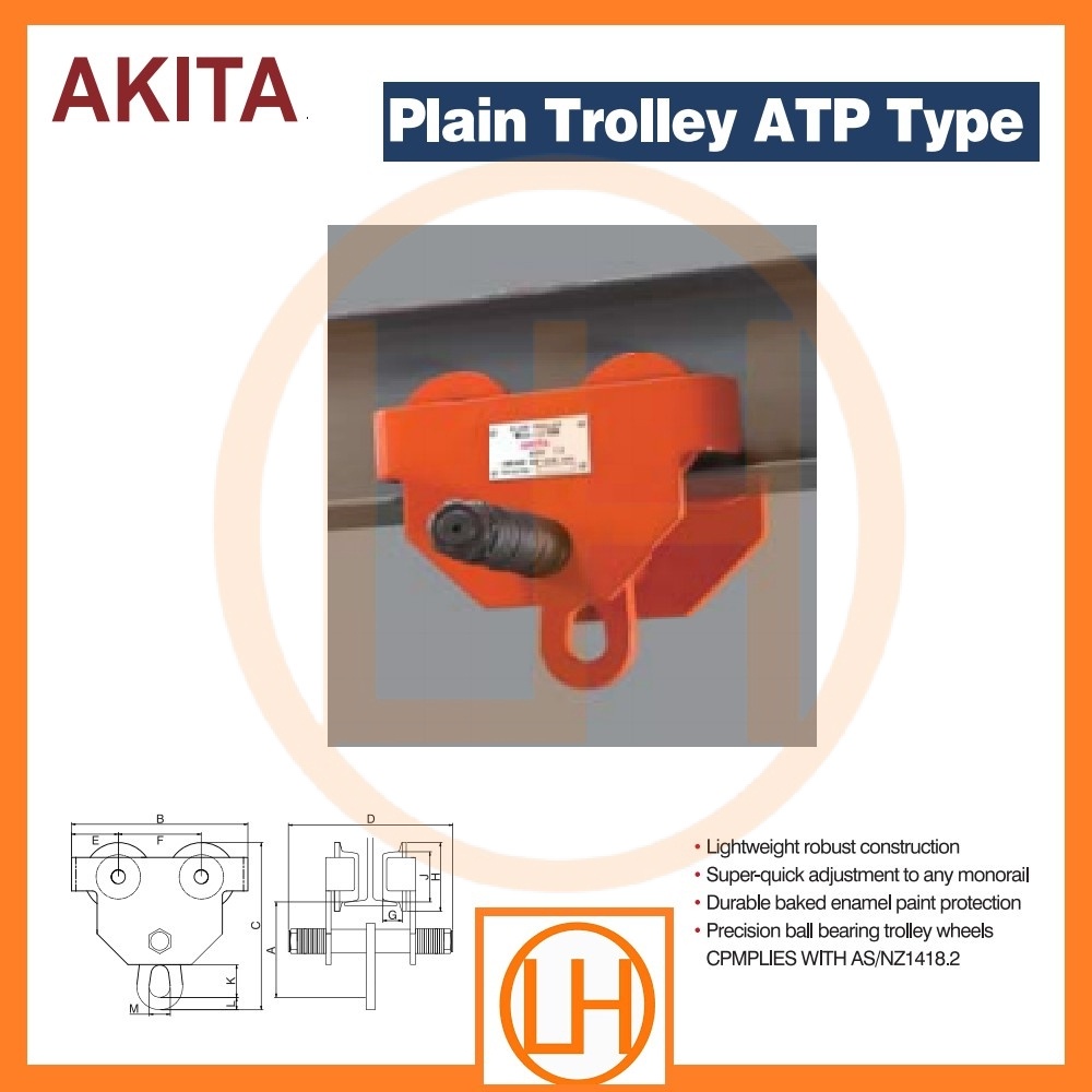 Akita Plain Trolley ATP Type | Shopee Malaysia