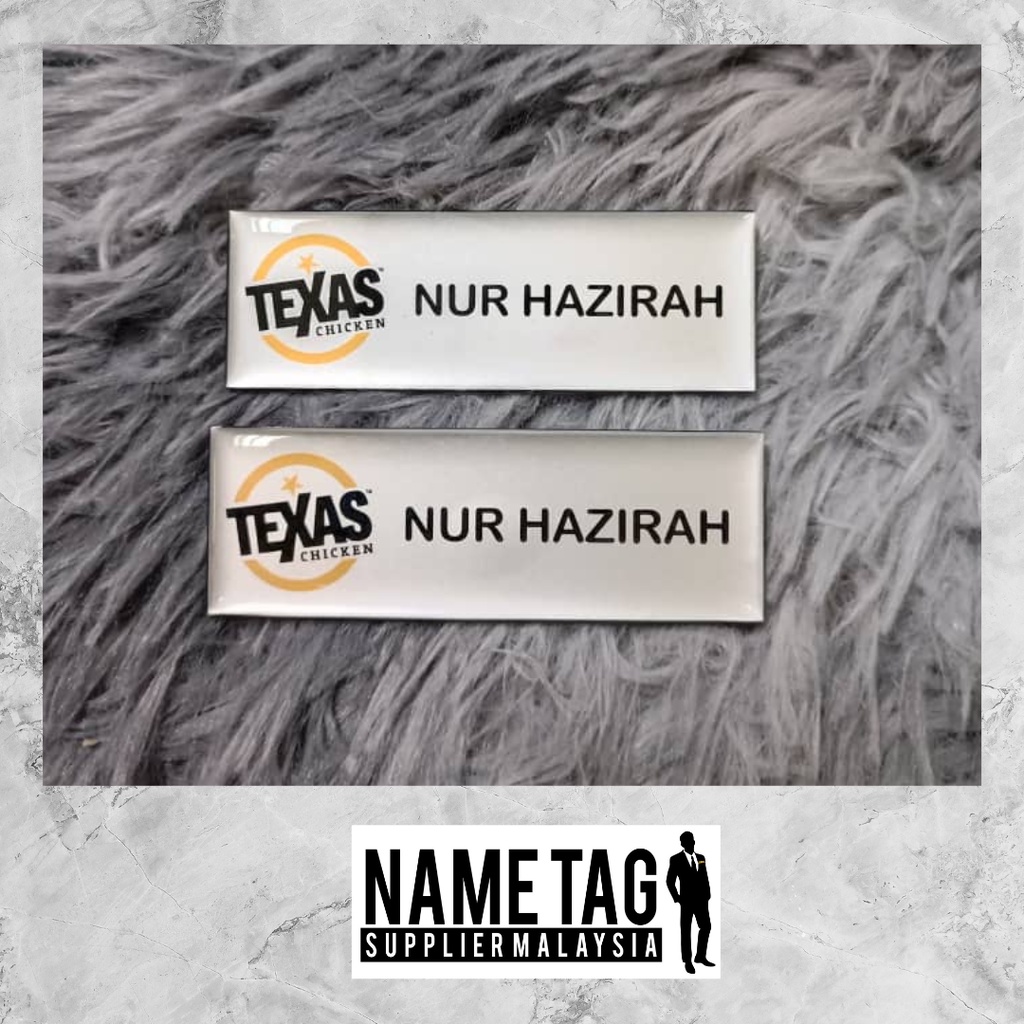 NAME TAG TEXAS CHICKEN (75x25MM) | Shopee Malaysia