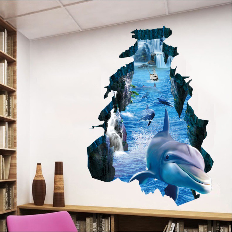 3D Floor Sticker 3D Wall Sticker Floor Mural 3D Sticker Hiasan Lantai ...