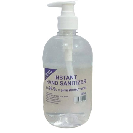 Instant Hand Sanitizer 500ml (Kills 99.9% Germs Without Water) | Shopee ...